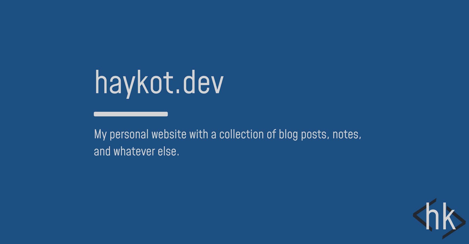 haykot.dev